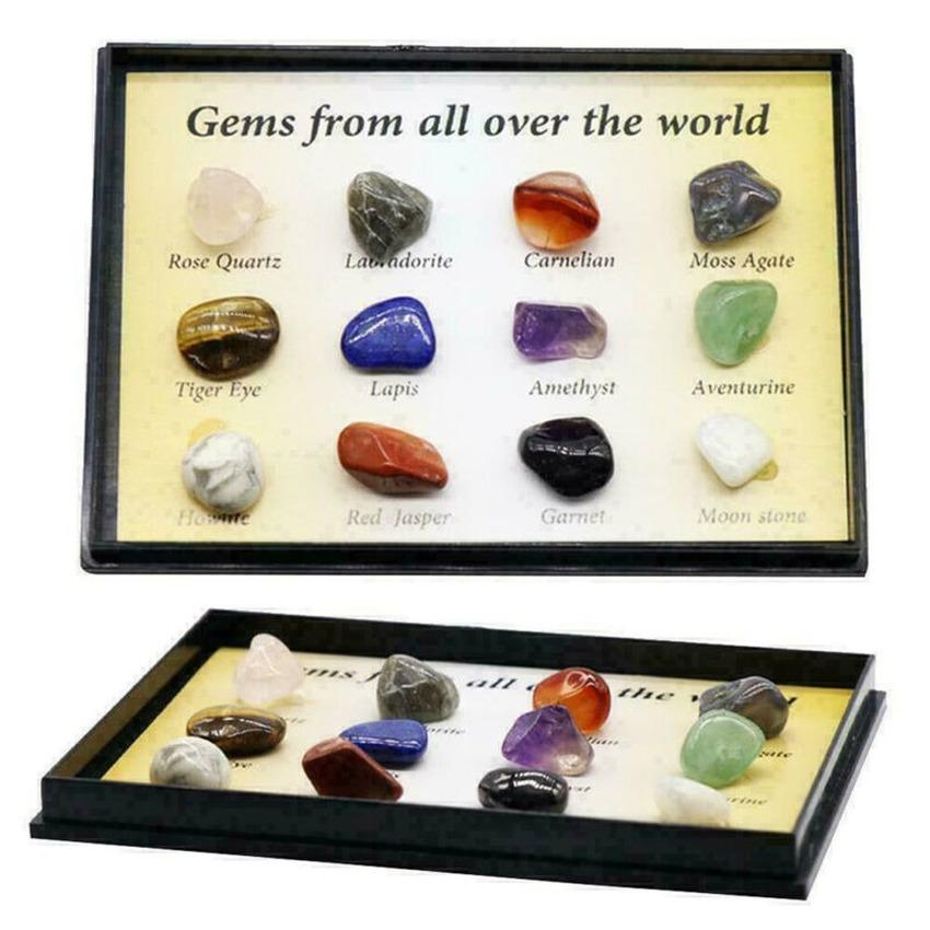 Buy Interior Decoration Specimens Set of 12 Healing Crystal Natural ...