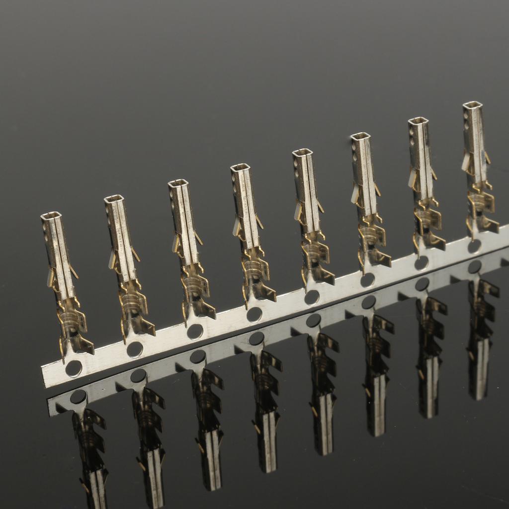 500Pcs Female Teminal Pin ATX EPS PCI-E Gold Plated Crimp Connector ...