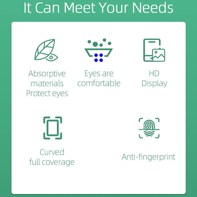 Koupit Anti-green Light Full Coverage Tempered Glass Film Screen ...