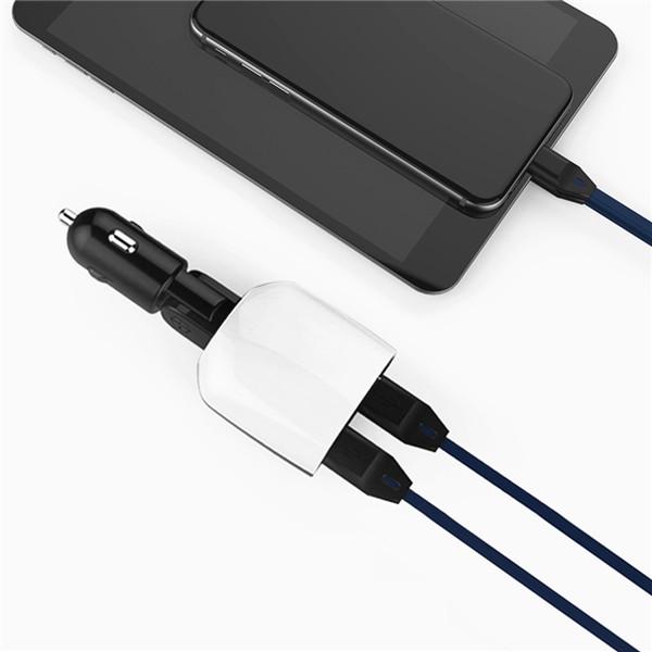 Buy LED Display Car Charger Dual Port 2 USB Digital Display Car Charger ...