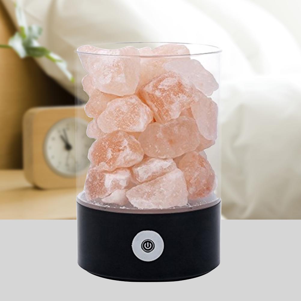 Buy Himalayan Crystal Salt Lamp Natural Crystal Night Light Colorful ...