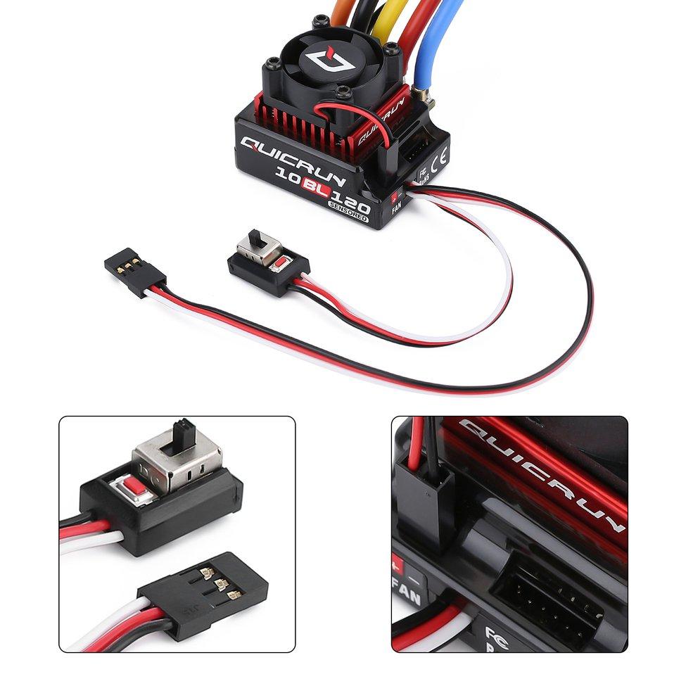 ZZEE Hobbywing QUICRUN 10BL120 120A Speed Controller Waterproof ...