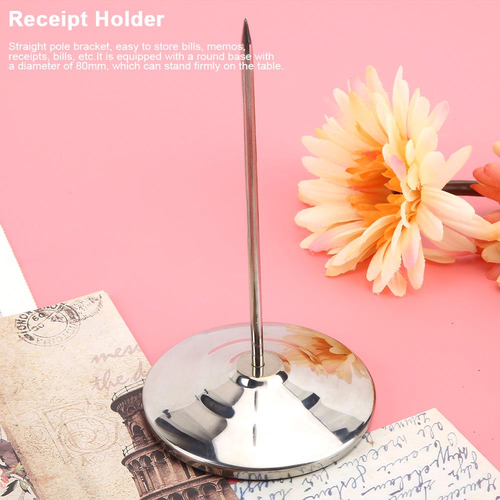 Buy Stainless Steel Straight Paper Memo Receipt Holder Spike Stick for ...
