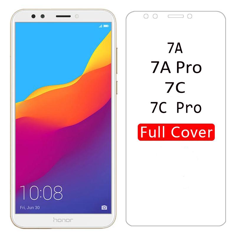 Buy Protective Glass Honor 7c Pro Screen Protector Tempered Glas for ...