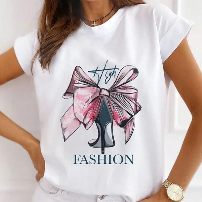 Modal Graphic Tshirt Female Summer Casual T-Shirts Women's Girls Eiffel ...