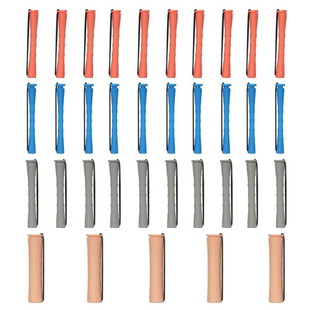 HBKS 35Pcs Hair Roots Perm Rod Bars Salon Hair Roller Curling Curler ...
