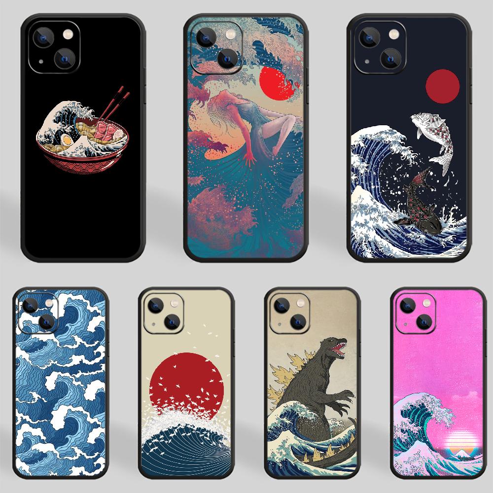 Buy Japanese Style Art Mobile Phone Case Cover Cell For IPhone Xiaomi ...