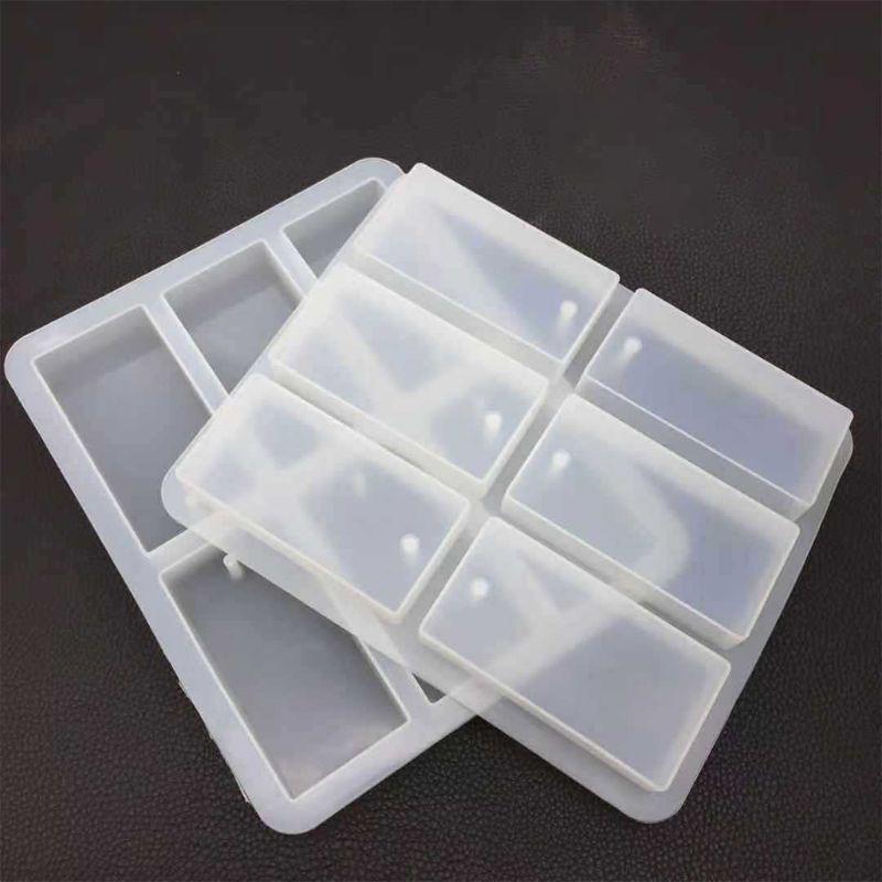 Cheap DIY Crafts Wax Piece Mold Rectangular with Hole UV Resin Liquid ...