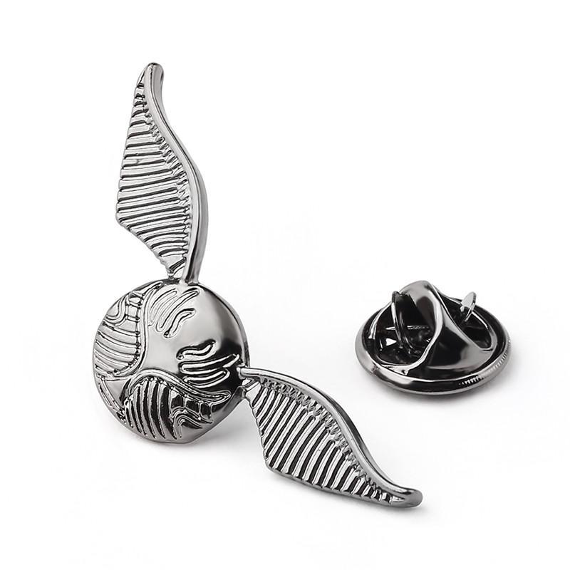 Snitch Ball Metal Badge Pin Brooch The Deathly Hallows Luna Lovegood ...