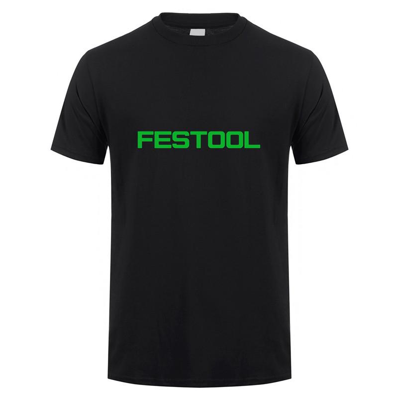 Festool T Shirt Men Tops New Fashion Short Sleeve Festool Tools T-Shirt ...