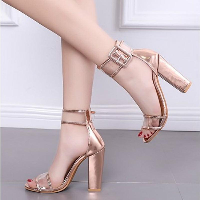 Buy Women's Big Fashion Belt High Heels at affordable prices — free ...