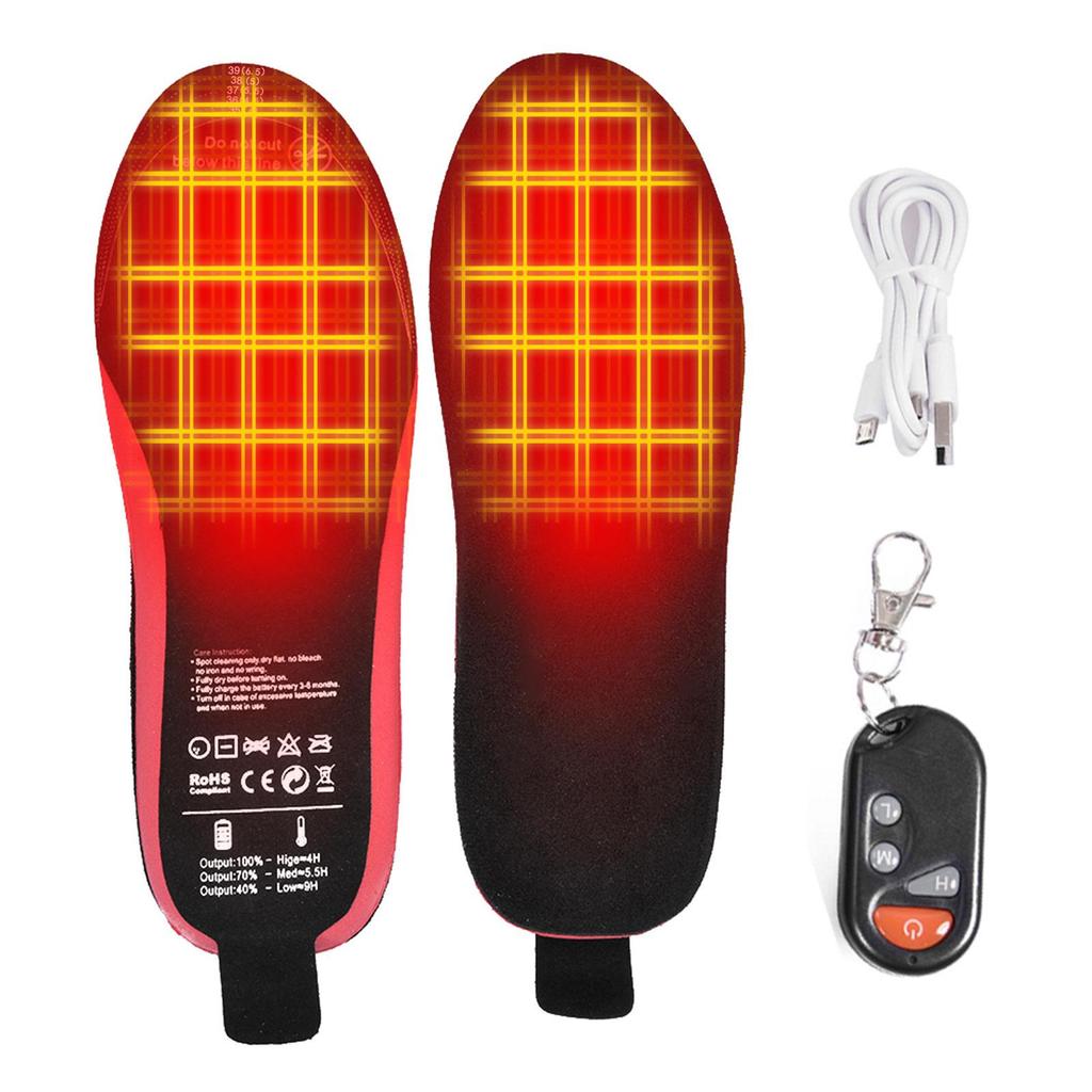 Buy Rechargeable Heated Insole with Remote Control Foot Warmer at ...