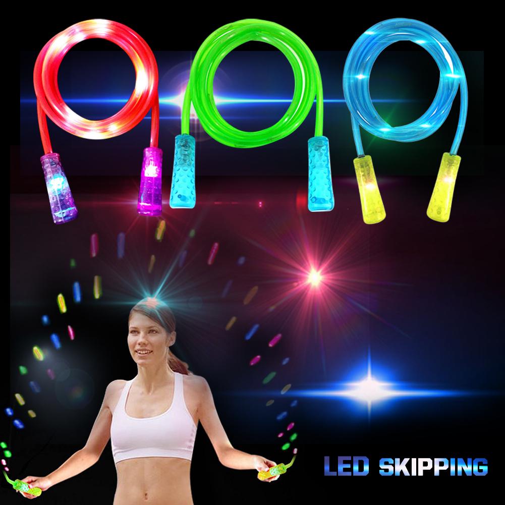 Buy Children Adult Fitness Skipping Sport LED Flashing Light Jump Rope ...