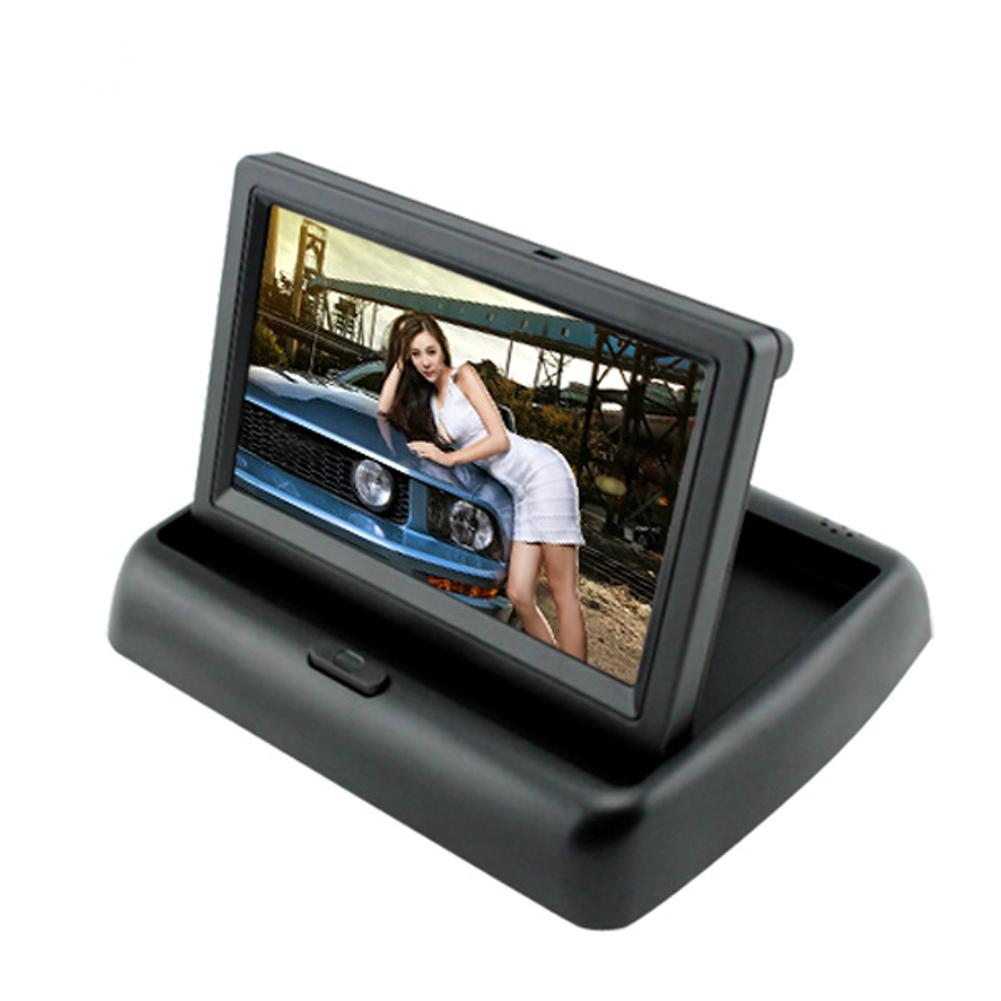 4.3" Foldable TFT LCD Monitor+Car Rear View System Backup Reverse ...