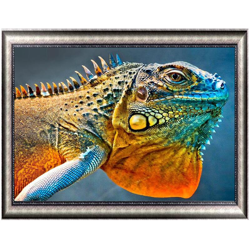 Full Round Drill 5D DIY Diamond Painting "Animal lizard" Embroidery ...
