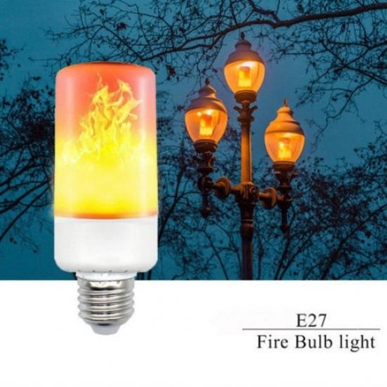 Buy 3Model E27 LED Flame Effect Simulated Fire Light Bulb Flickering ...
