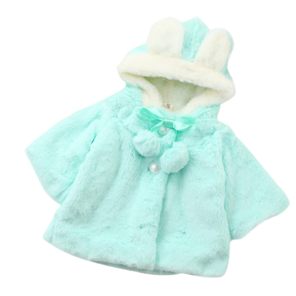 Buy Baby Infant Boy Girl Autumn Winter Faux Fur Coat Cloak Jacket Thick Warm Clothes at ...