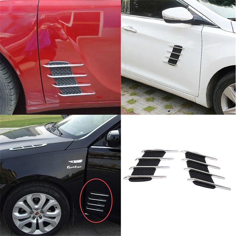 Buy Auto Car Decorative Air Intake Flow Vent Fender Hood Side Air Net ...