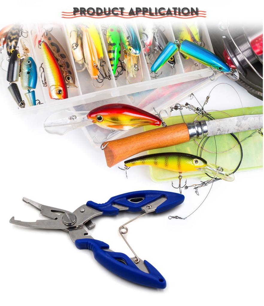 Buy 5 Colors Multifunction Fishing Plier Scissor Braid Line Lure Cutter ...