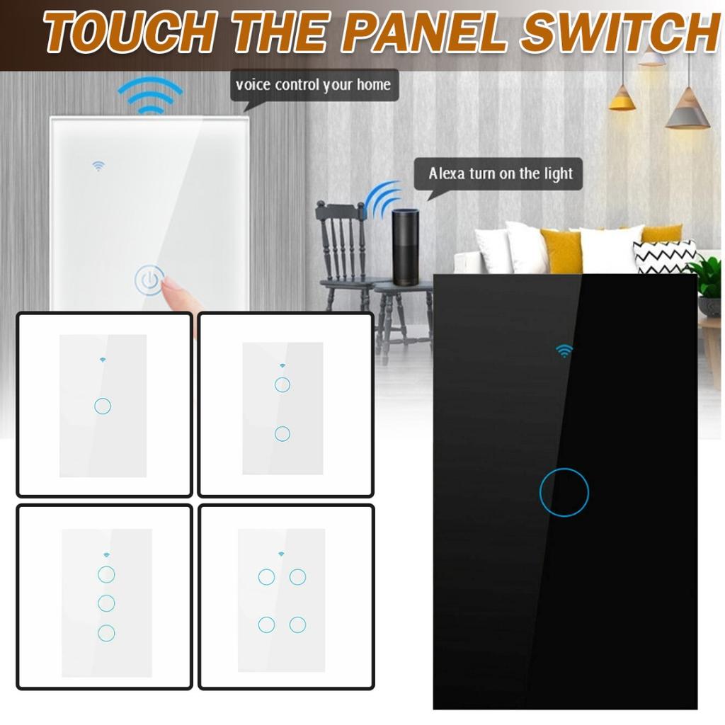 Cheap PDTO Smart WiFi Switch Home Touch RF Light Wall Panel For Alexa ...
