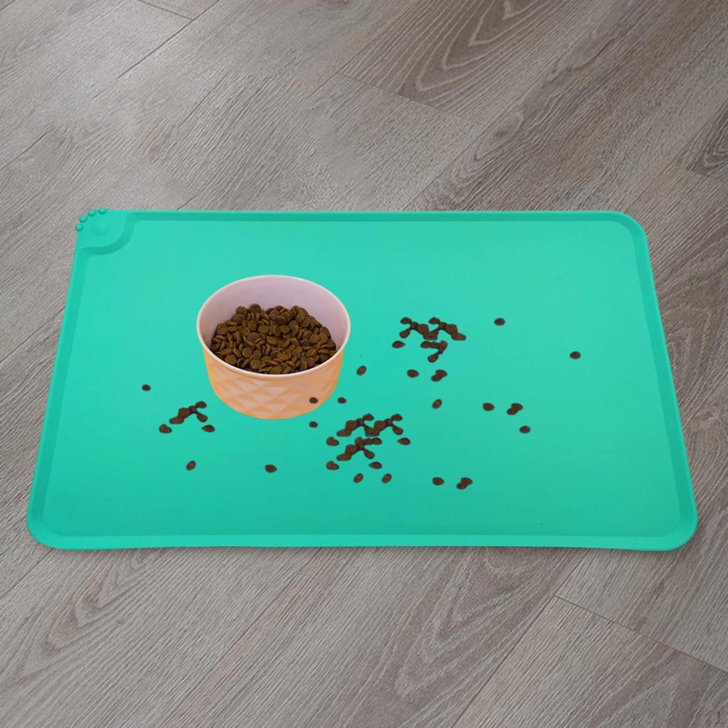 Dog Cat Bowl Mat Washable Waterproof Nonslip Placemat Easy Clean ...