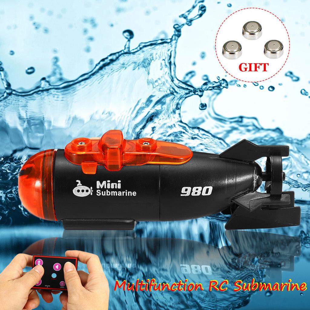 Mini RC Submarine Ship Micro Radio Remote Control Boat With Toy Gift ...