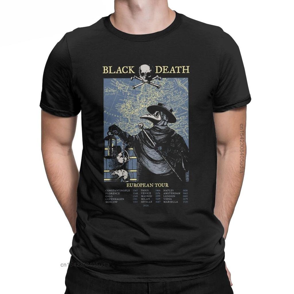 Buy Plague Doctor Tshirt Men European Black Death Tour Awesome Tees ...
