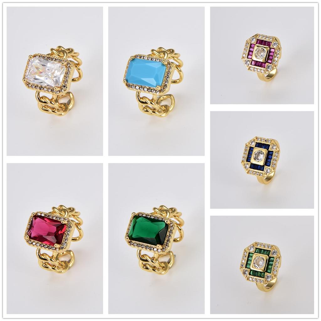Buy Business Style Rings Handicraft Jewelry Charm Fashaion Design Gold ...