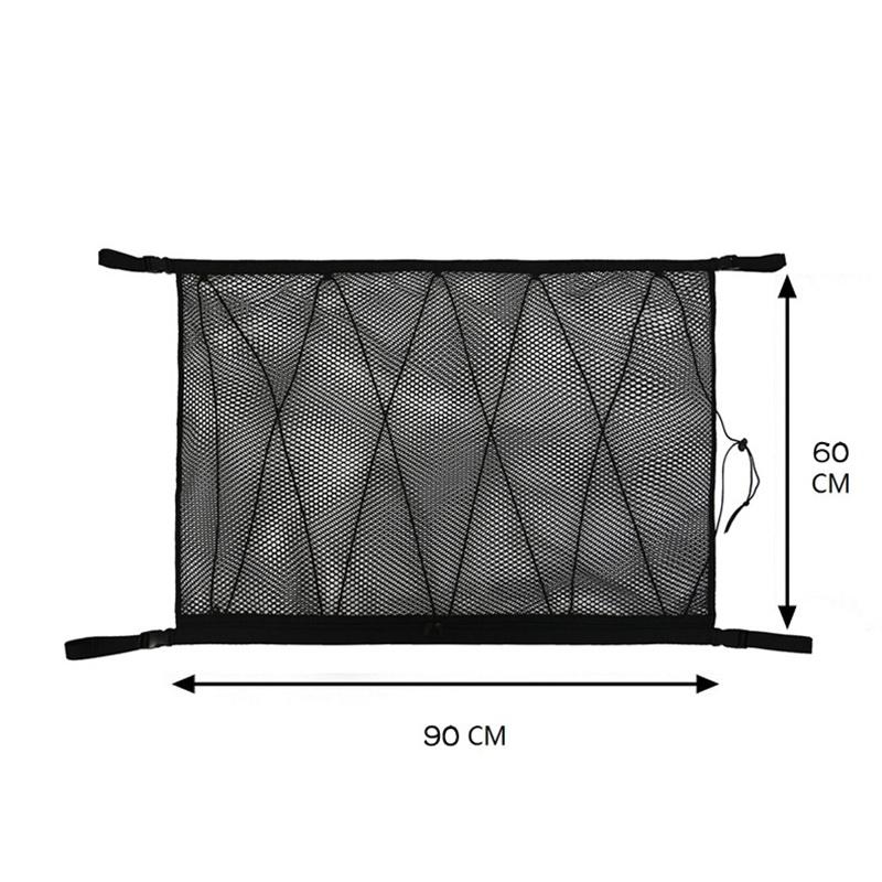 Buy Car Ceiling Cargo Net Pocket, Adjustable Double-Layer Mesh SUV Roof ...