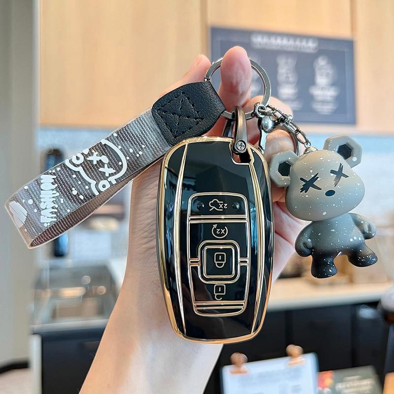 TPU Car Key Case Cover Shell Fob for Lincoln Continental Navigator Z ...