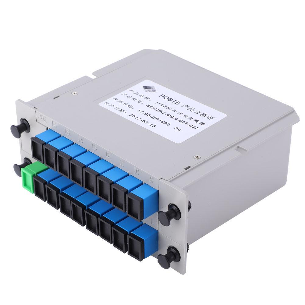 Buy SC/UPC 1x16 Fiber Optic Splitter 1 To 16 PLC Splitter Singlemode ...