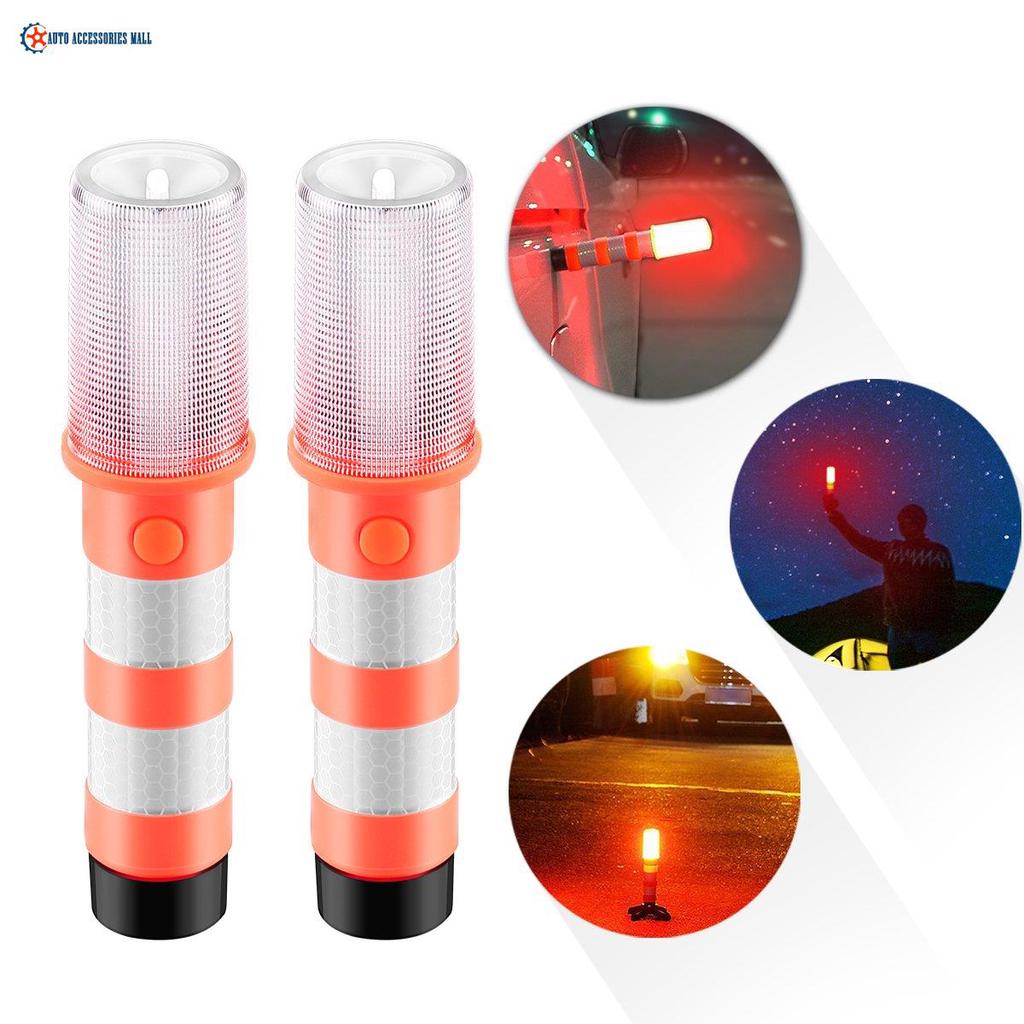 Buy 2PCS 3"1 Road LED Emergency Beacon Roadside SOS Flares Safety ...
