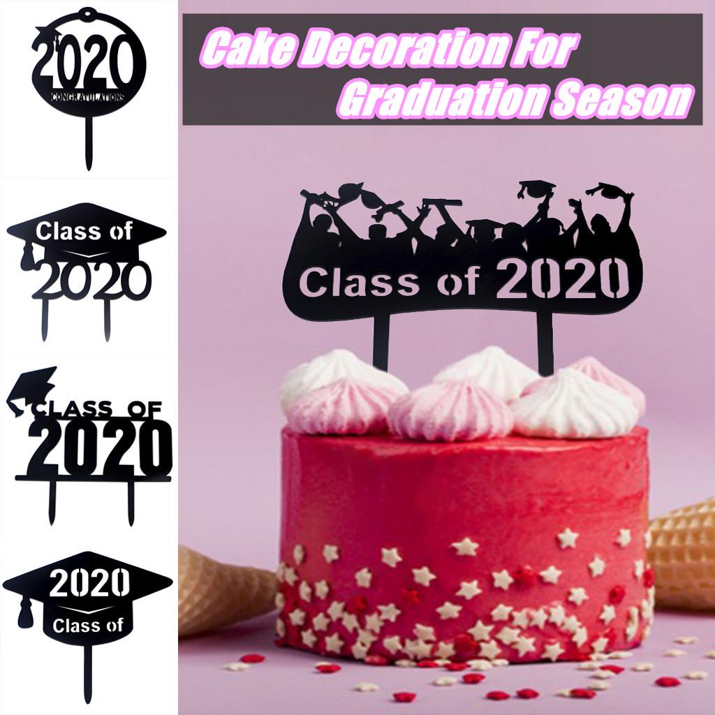 [BD64] 2020 Graduation Season Acrylic Cake Decorations Graduation Party ...