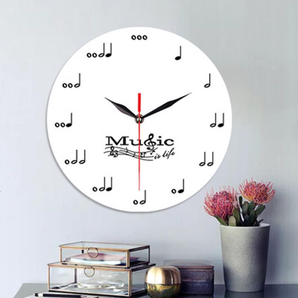 12-Inch Mute Decorative Bedroom Living Room Musical Instrument Clock ...