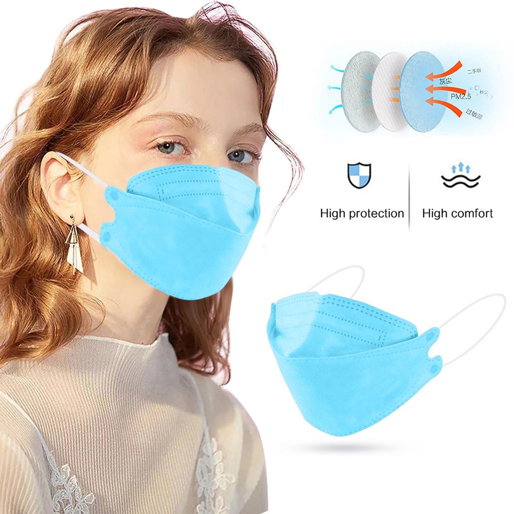 Buy Adult Outdoor Mask Droplet And Haze Prevention Fish Non Woven Face ...