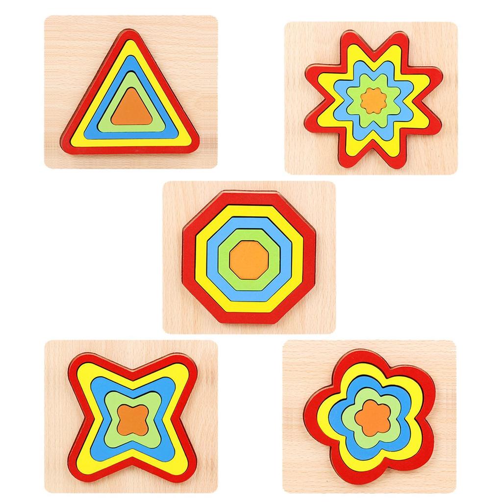 Shape Matching Game | Montessori Multiple Shape Puzzle Board | Toddler ...