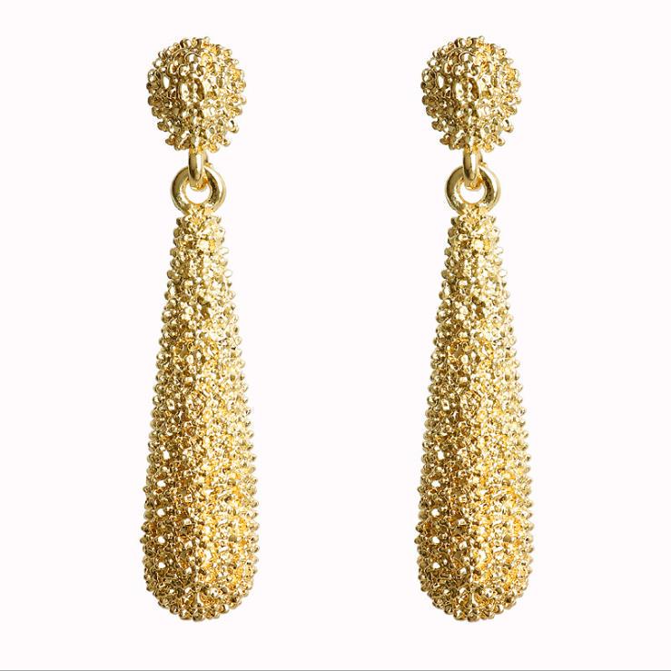 New Fashion Gold Color Long Strip Of Water Drop Earring for Women ...