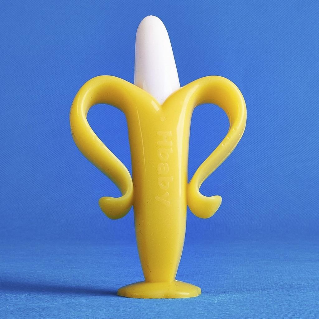 Teether Environmentally Safe Baby Teething Ring Banana Silicone ...