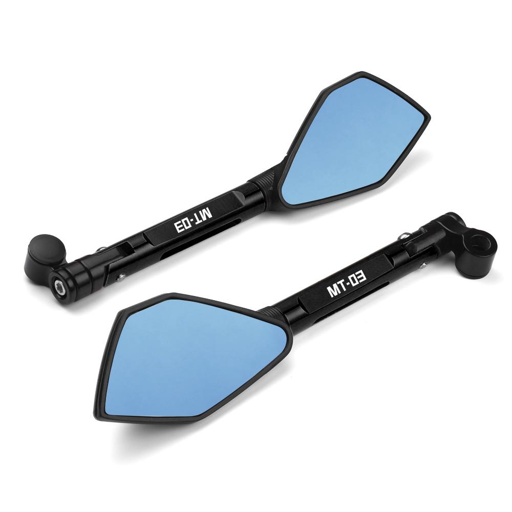 Cheap MT-03 Motorcycle Handlebar End Mirrors Anti Glare Bluish Hawk-Eye ...