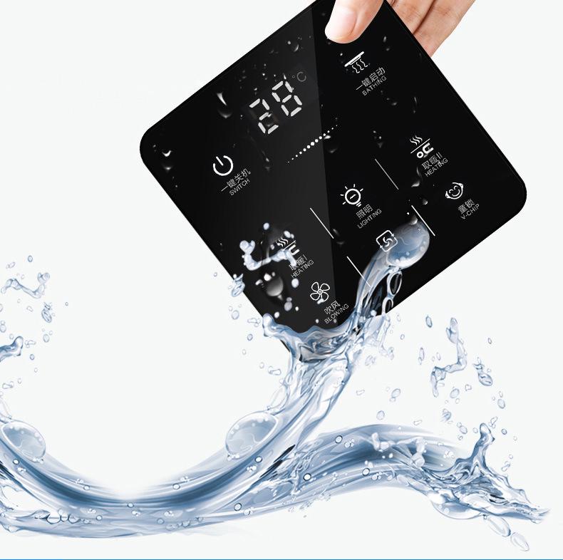 Buy Single Fire Touch Bath Master Switch 4-5-5 Touch Screen Waterproof ...