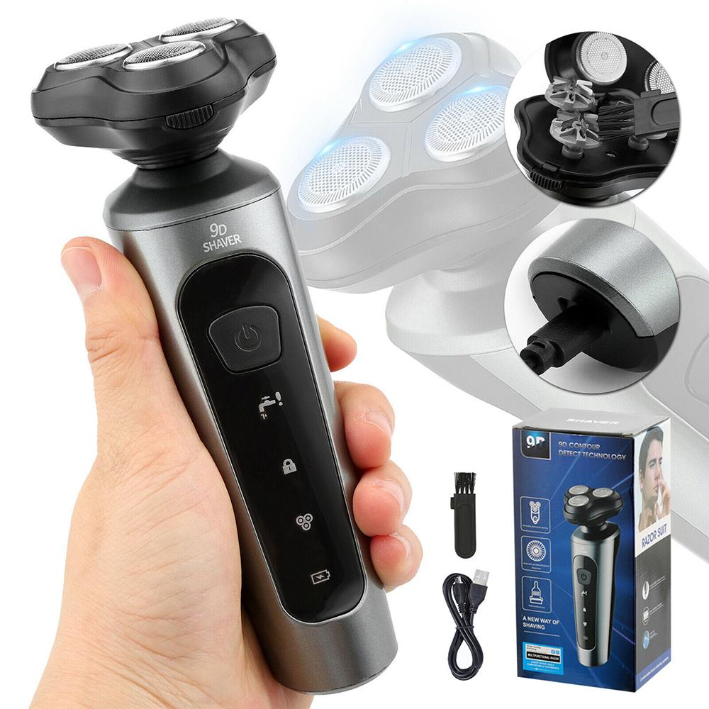 Buy Rechargeable Wet & Dry Electric Shaver Cordless Smart Razor Beard ...