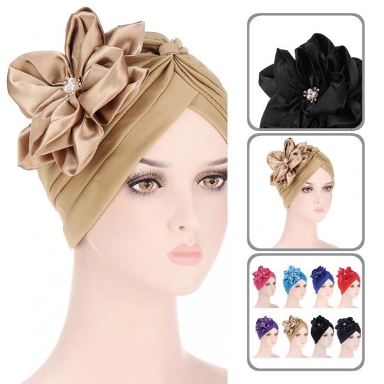 Элегантная традиционная мода Блестящий рушированный однотонный платок ...