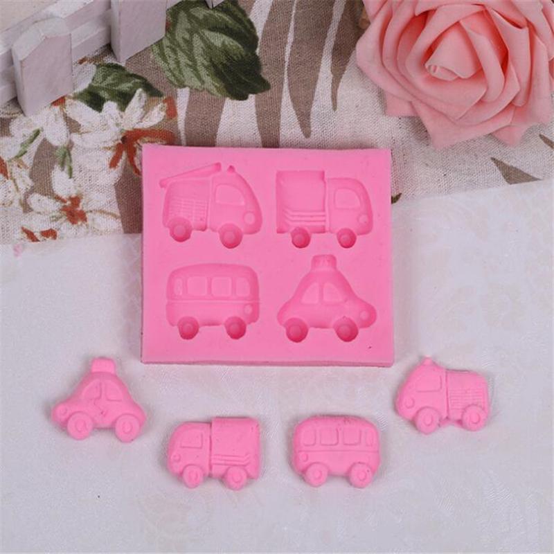 Buy DIY Car Silicone Mold Fondant Chocolate Baking Cartoon Biscuit ...
