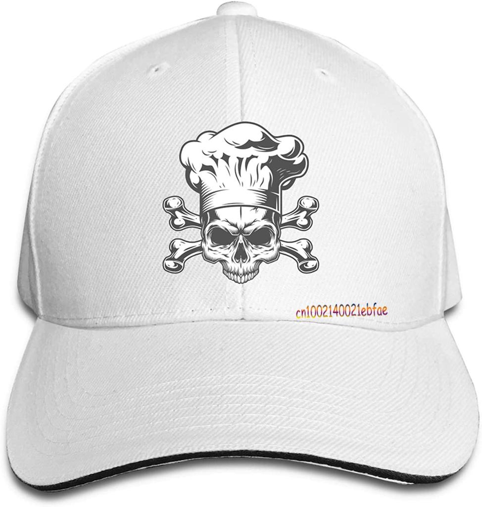 Cheap Skull-Chef Cooking Skull Baseball Hat Sandwich Cap Sun Hats ...