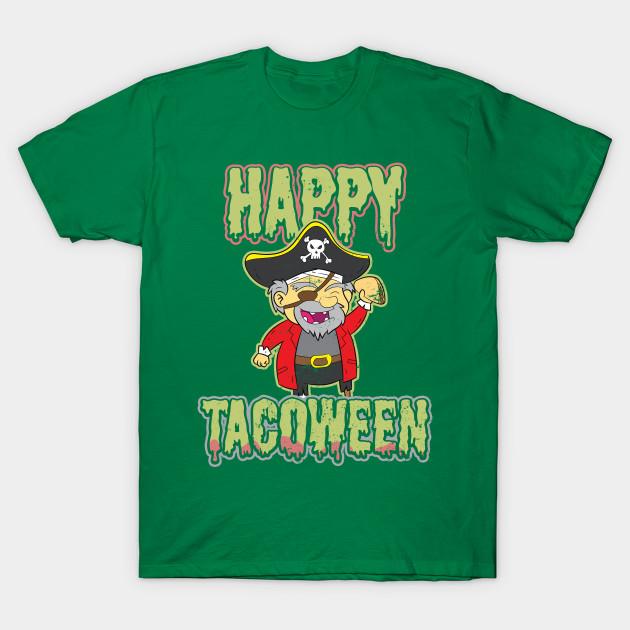 Buy Unisex Fashion TShirt Taco Halloween Costume Pirate Tacoween Gift ...
