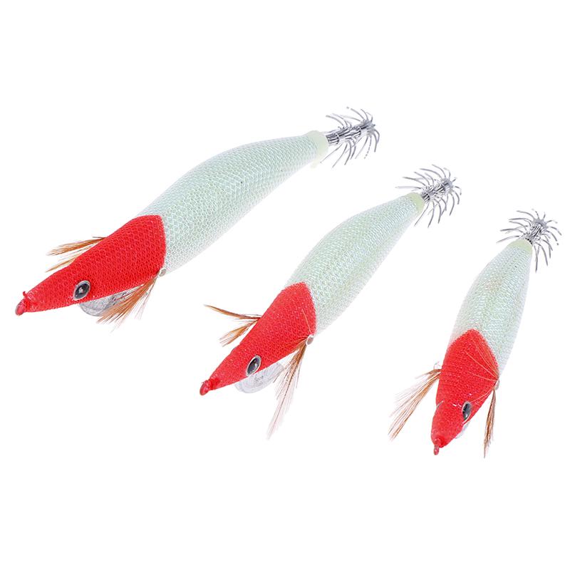 Buy 1Pc Fishing Shrimp Lure Luminous Squid Jig Lure Octopus Bait With Squid Hook at affordable ...