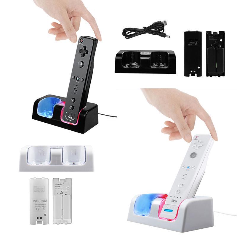 Batería recargable Ni-mh Estación de carga dual moderna 2 paquetes de ...