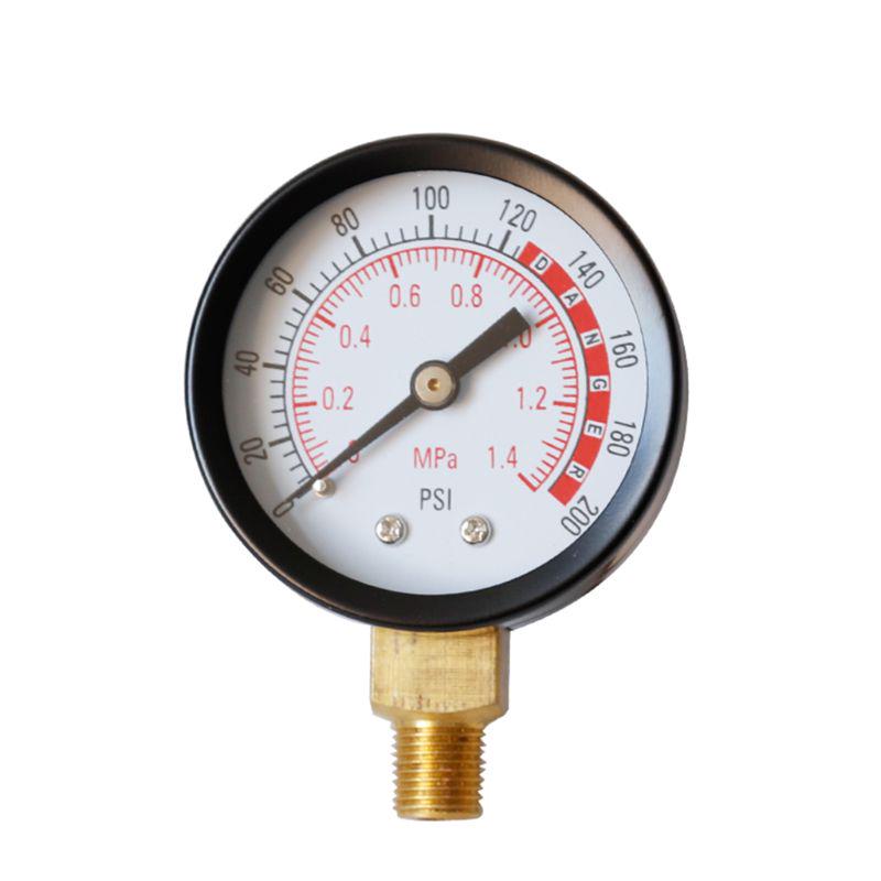 Cheap 0-200 PSI Pressure Gauge Air Gauge for Air Tank 1/8" NPT Bottom ...