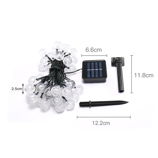 Buy Rechargeable LED Solar String Light Energy Saving Ball Shape Fairy ...