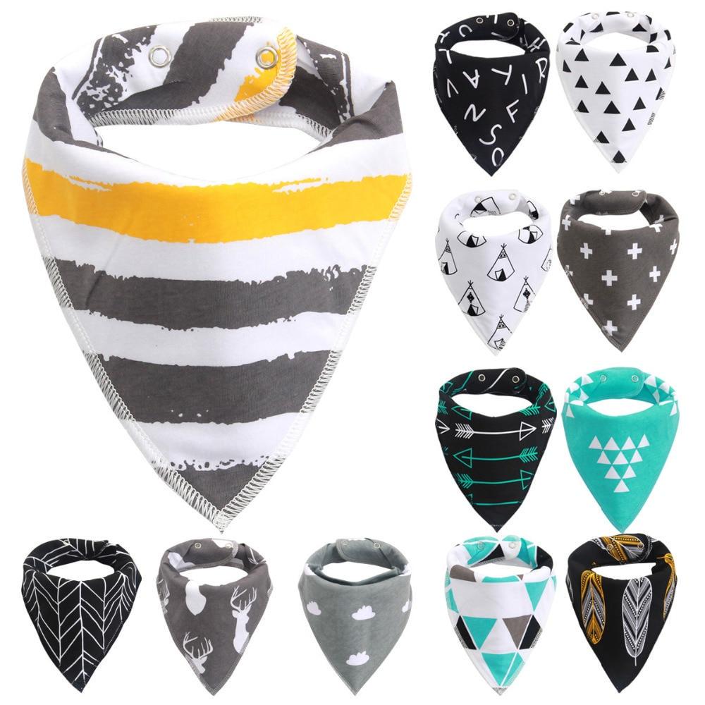 Buy Baby Bibs Bandana Black Triangle Bib For Girls Boys Toddler Infant ...